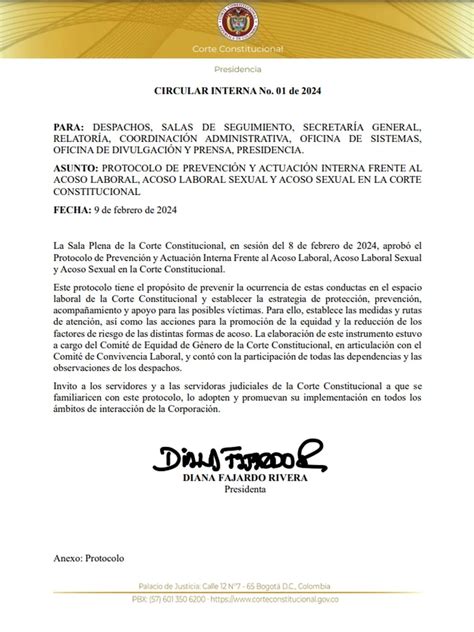 Acoso Laboral Y Sexual Corte Constitucional Dej Listo El Protocolo De Prevenci N Y Actuaci N