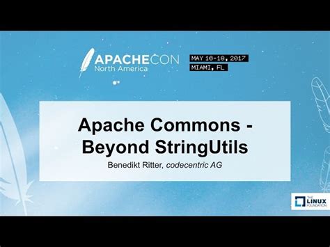 free video apache commons beyond stringutils from linux foundation