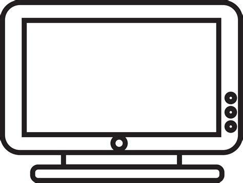 Computer Made By Black Line Art Vector Art At Vecteezy