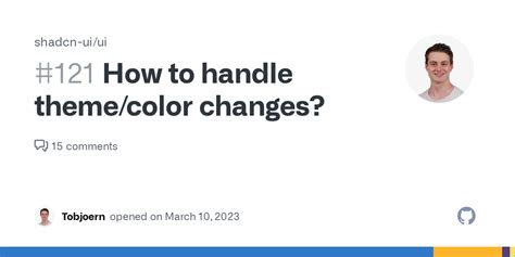 How To Handle Theme Color Changes Issue Shadcn Ui Ui Github