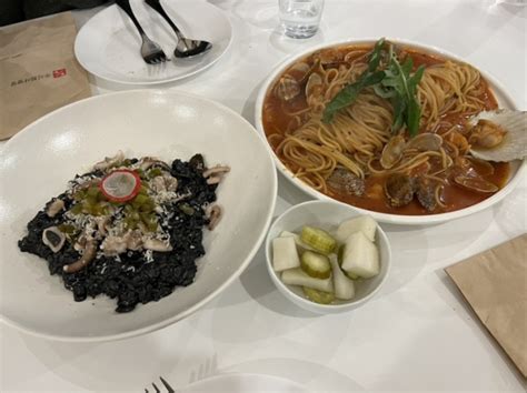 송도 트리플스트리트 뽁식당” 먹물리조또and토봉이파스타 후기 네이버 블로그