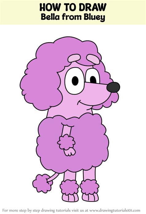 How To Draw Bella From Bluey Bluey Step By Step DrawingTutorials101 Com