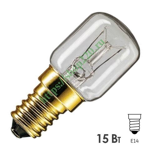 Лампа для духовых шкафов Osram OVEN T22 15W CL 300°С E14 прозрачная ...