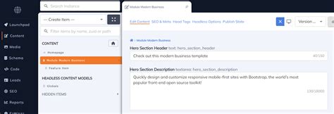 Github Zesty Io Module Bootstrap 5 2 Landing Page