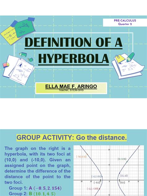 Lesson 4 Definition And Equation Of A Hyperbola Pdf Perpendicular Asymptote