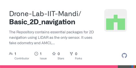 GitHub Drone Lab IIT Mandi Basic D Navigation The Repository Contains Essential Packages For