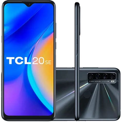 Smartphone tcl 20SE 6.82 Octa Core 128GB 4GB Câmera Quádrupla ...