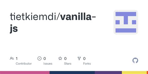 Github Tietkiemdivanilla Js