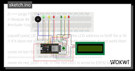 Module 6 Project Jorge Flores Wokwi Esp32 Stm32 Arduino Simulator