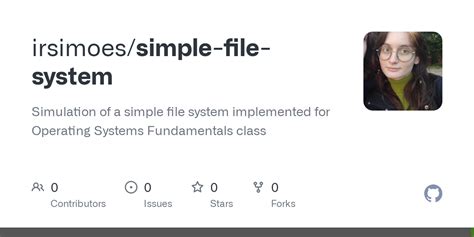 Github Irsimoessimple File System Simulation Of A Simple File