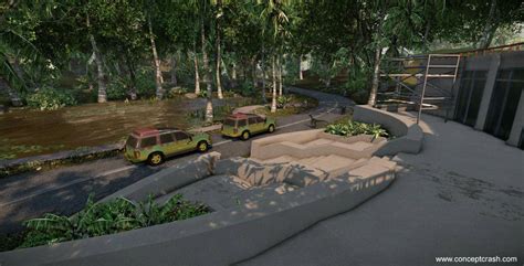Jurassic Park Visitor Centre By Metonymic On Deviantart