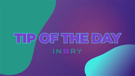 👉 Quick Tip Of The Day 👈 R Inery