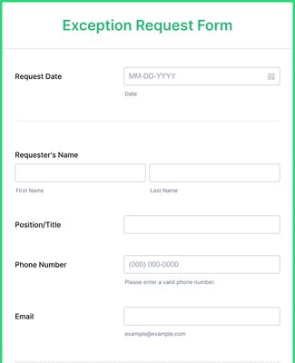 Exception Request Form Template Jotform Exception Request Form Template Jotform