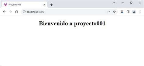 Creación De Un Proyecto Y Prueba De Su Funcionamiento