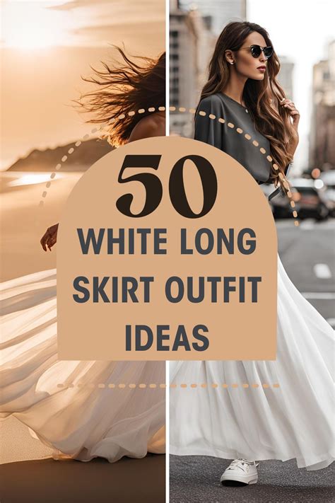50 White Long Skirt Outfit Ideas To Elevate Your Style Effortlessly