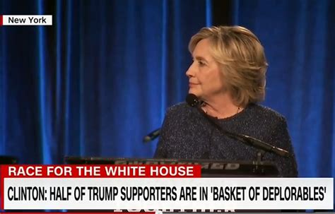 Hillary Half Of Trump Supporters Belong In A “basket Of Deplorables”