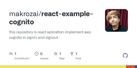 GitHub Makrozai React Example Cognito This Repository Is React