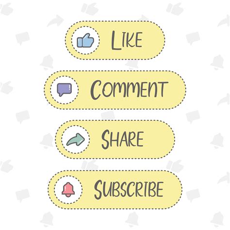 Fun Subscribe Button Icon In Aesthetic Style 12392149 Vector Art At