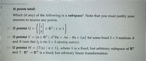Solved Points Total Which If Any Of The Following Is Chegg Com