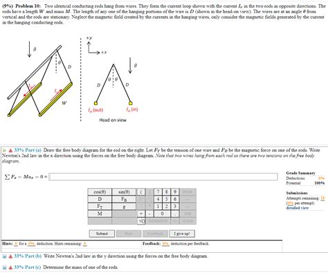 solved 9 problem 10 two identical conducting rods hang
