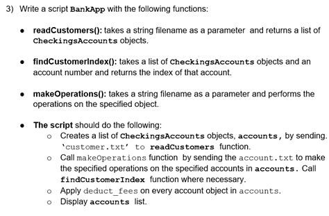 Solved 1 Create A Class Bankaccount With The Following