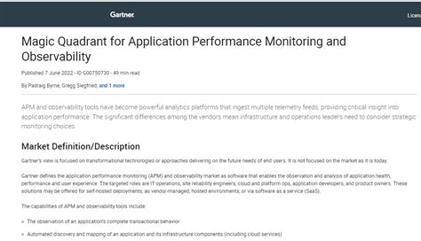 Magic Quadrant For Application Performance Monitoring And Observability Itpro