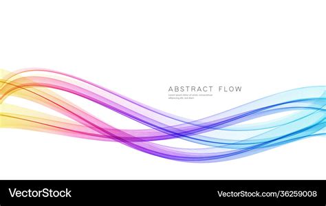 Abstract Shiny Color Spectrum Wave Design Element Vector Image