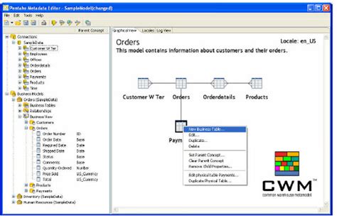 Tip En Pentaho Metadata Editor