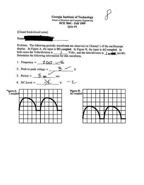 Solved Quiz 4 For Instrument And Circuits Lab Ece 3041 Docsity