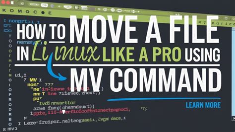 How To Move A File In Linux Like A Pro Using Mv Command