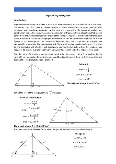 Trigonometry Assessment Mathematical Methods Year 11 Sace Thinkswap