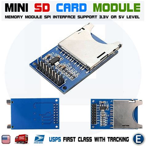 Mini Sd Card Module Slot Socket Reader For Arduino Arm Mcu Read And Wr