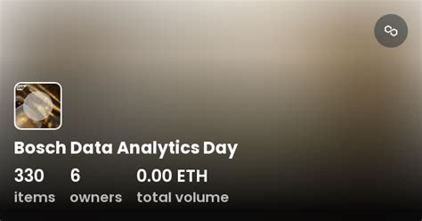 bosch data analytics day collection opensea