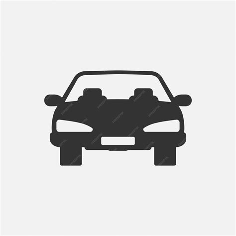 자동차 아이콘 검은 실루엣 자동차 픽토그램 차량 프리미엄 벡터