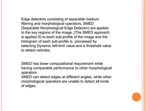Image Processing Applied To Traffic Queue Detection Algorithm Ppt