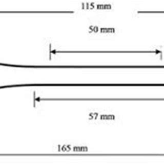Specimen For Tensile Test Download Scientific Diagram