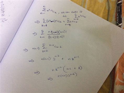 Combinatorics Prove That Sum K N K Binom N K N N N Mathematics Stack