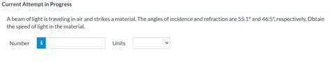 solved current attempt in ﻿progressa beam of ﻿light is