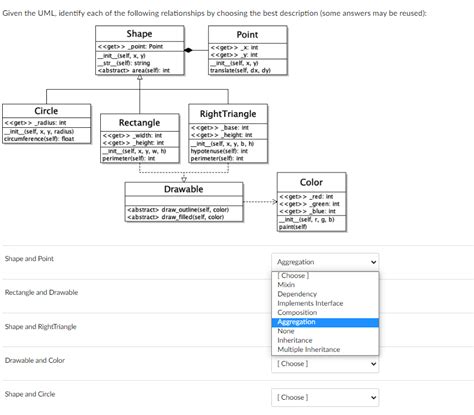 Solved Given The Uml Identify Each Of The Following