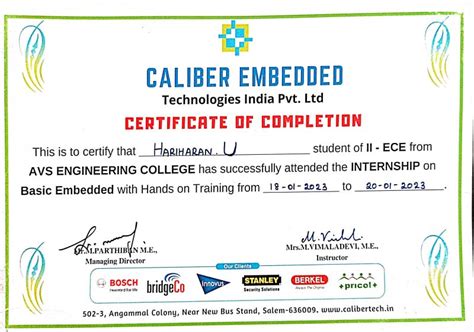 Hariharan U On Linkedin Embeddedsystems Internship Tech