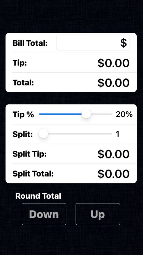 Tip Calculator Calculate Your Bill And Tip