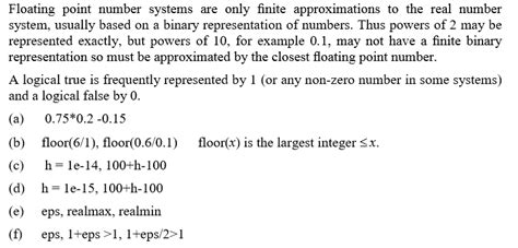 Solved Floating Point Number Systems Are Only Finite