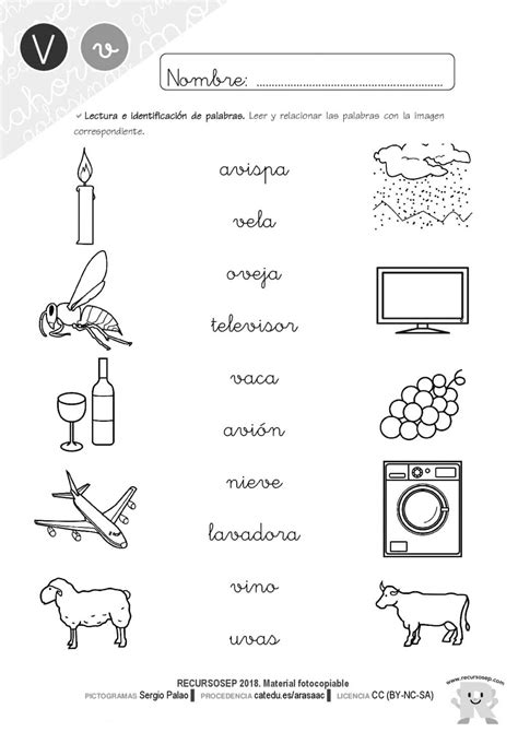 Cuadernillo De Lectura Y Escritura Letra V