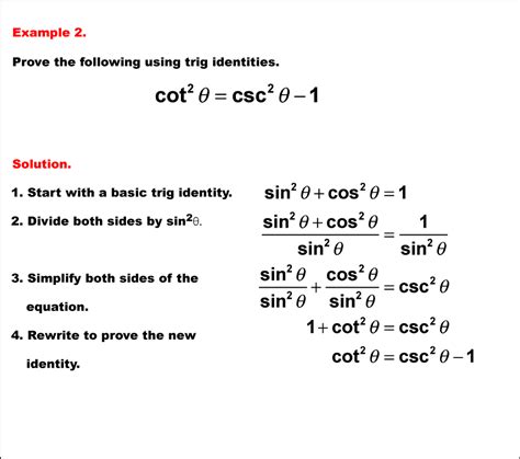 Math Example Trig Concepts Working With Trig Identities Example 2 Media4math