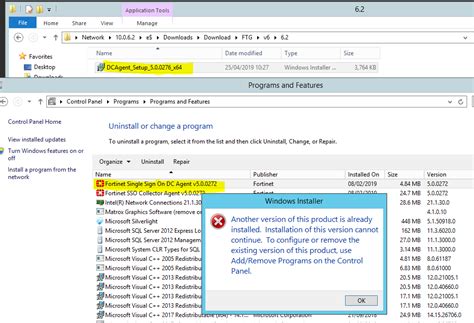 DC Agent Update Need To Uninstall First Fortinet Community