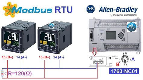 Micrologix 1400 Modbus Rtu Omron E5cc Tutorial