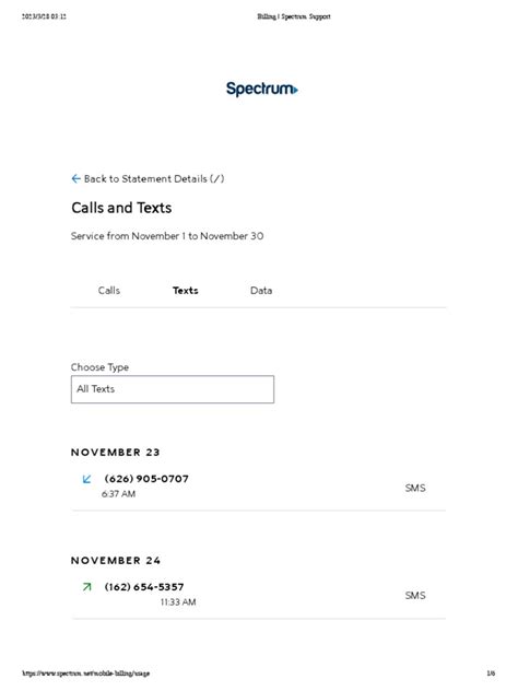Billing Spectrum Support Nov Text Pdf Text Messaging Data Transmission Billing Spectrum Support Nov Text Pdf Text Messaging Data Transmission