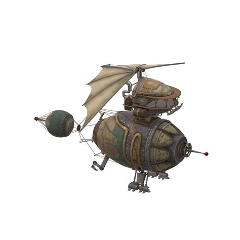 3d Steampunk Dirigible Model Turbosquid 2321693