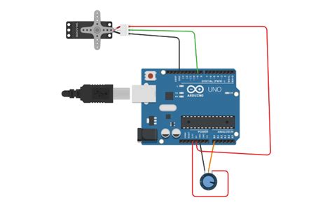 circuit design micro servo tinkercad