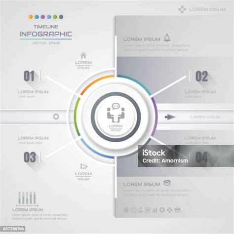 아이콘 프로세스 다이어그램 벡터 Eps10 그림 Infographics 원 디자인 서식 파일 개념에 대한 스톡 벡터 아트 및 기타 이미지 Istock